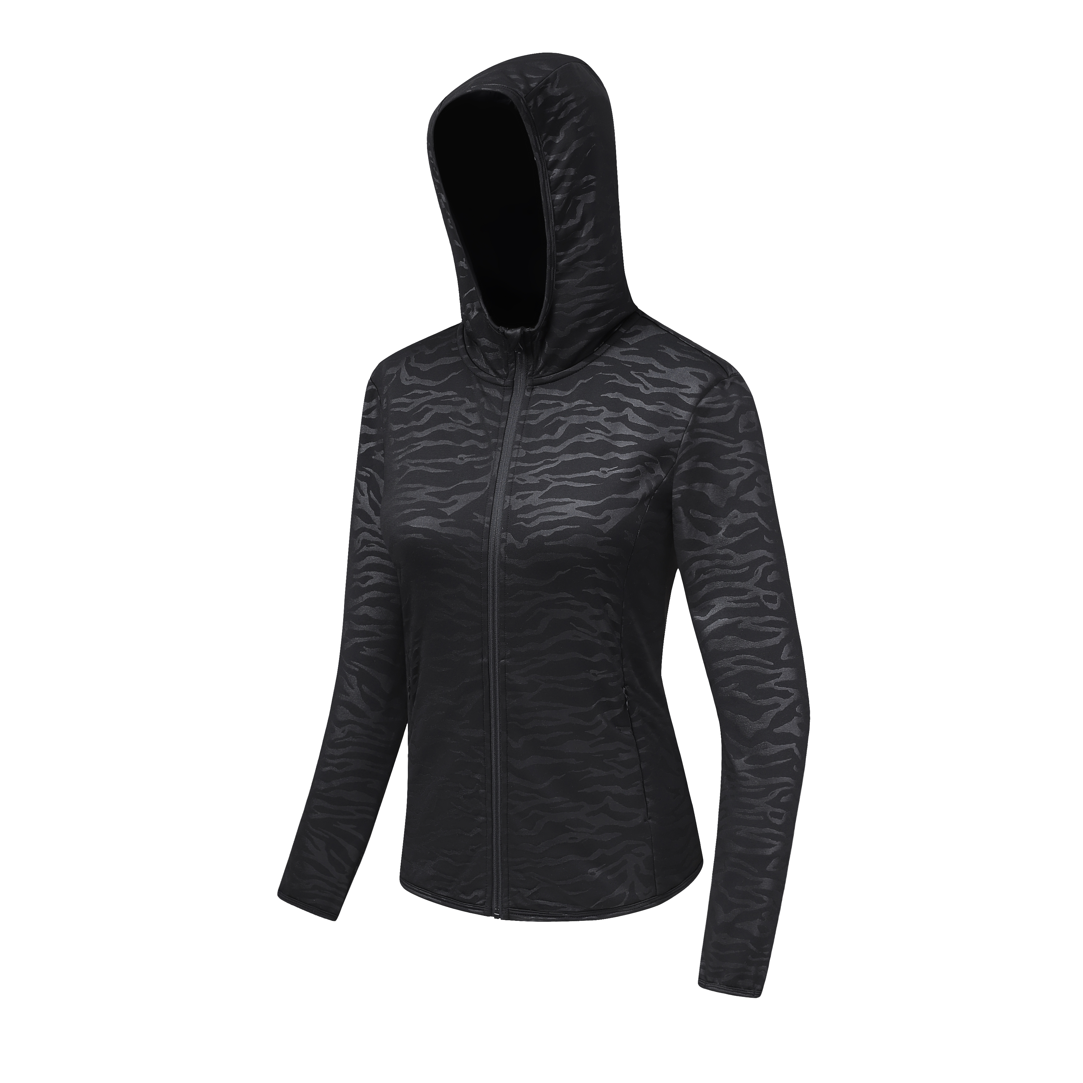 TRYSIL Women's Fleece Hoodie Jacket Full Zip Long Sleeve Workout ...