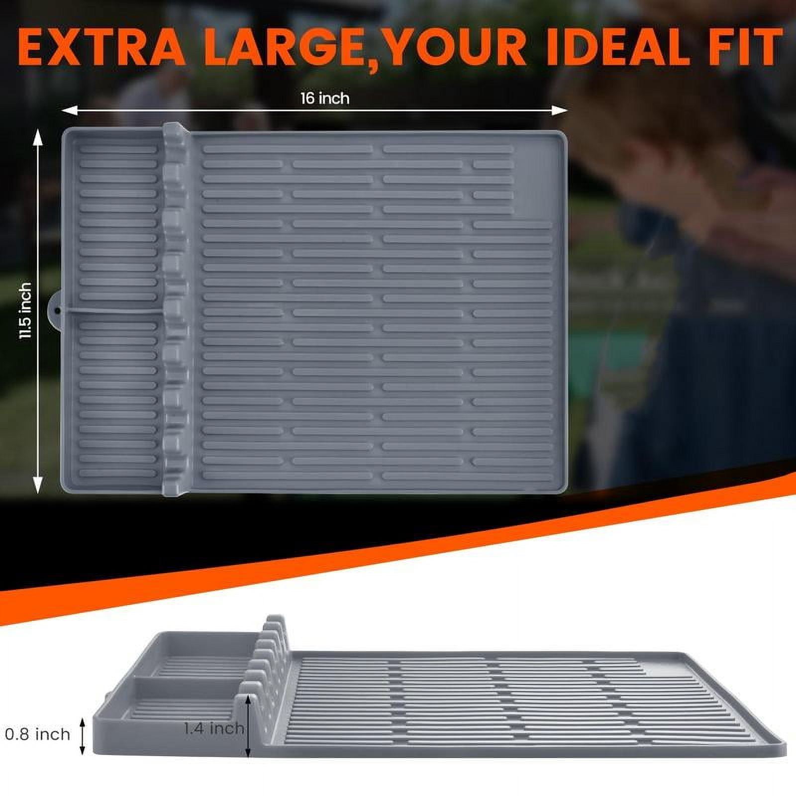TRZZ Silicone Grill Mat for Blackstone, Large Silicone Griddle Tools ...
