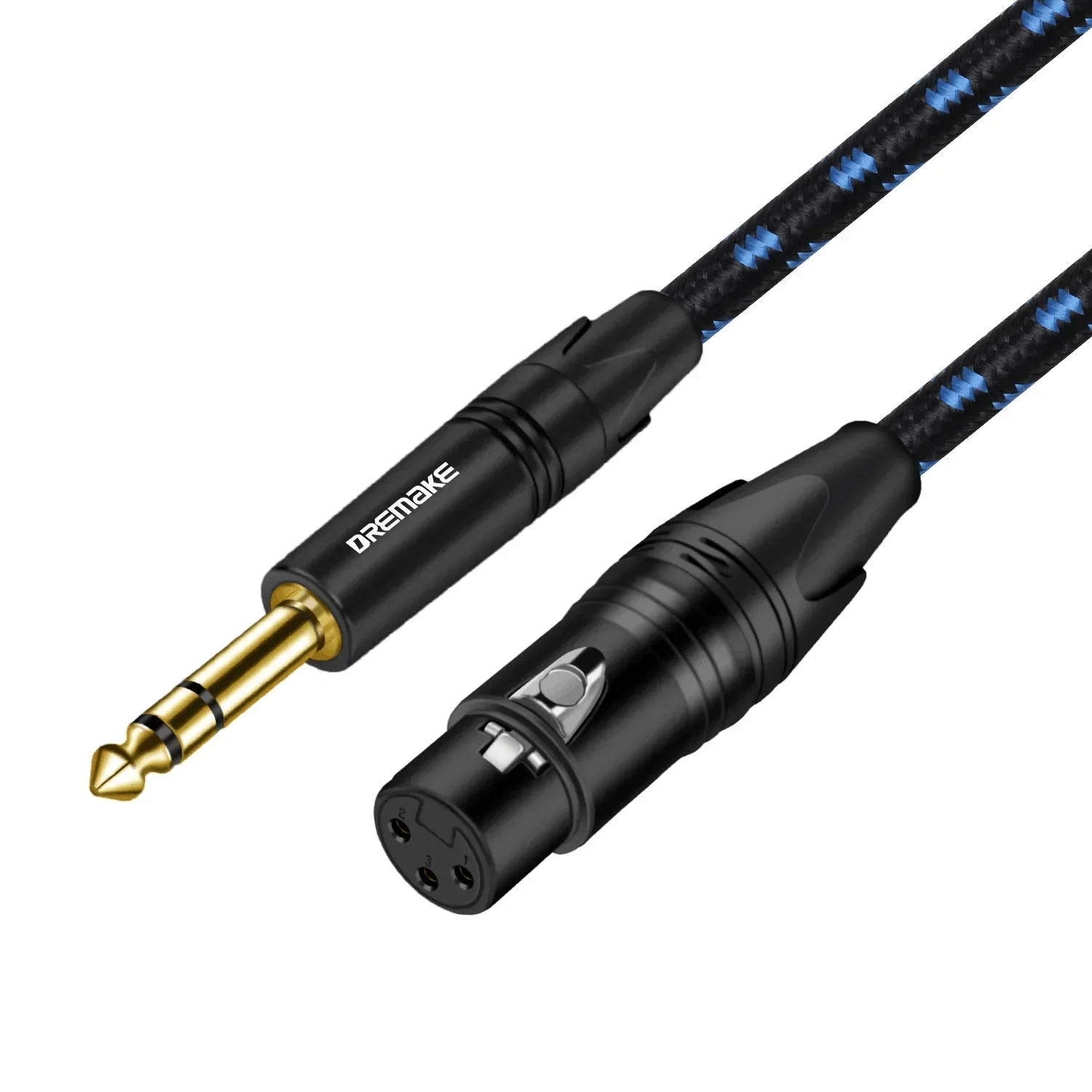 TS 1/4'' to XLR Unbalanced Cable Mono 6.35mm to XLR Cord Quarter inch ...