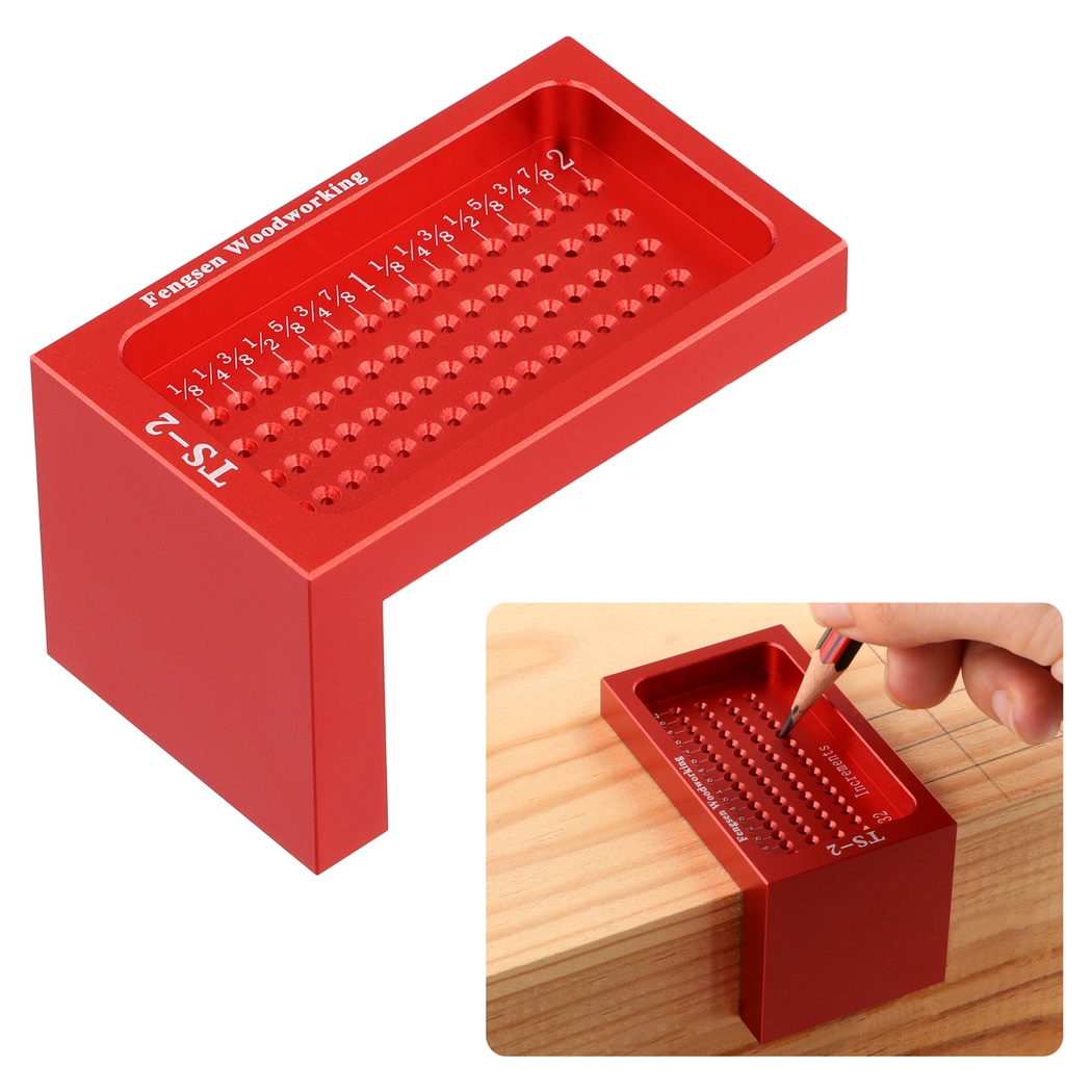 TS-2 Woodworking Cross Calibration Ruler, Right Angle Ruler, Quick to ...