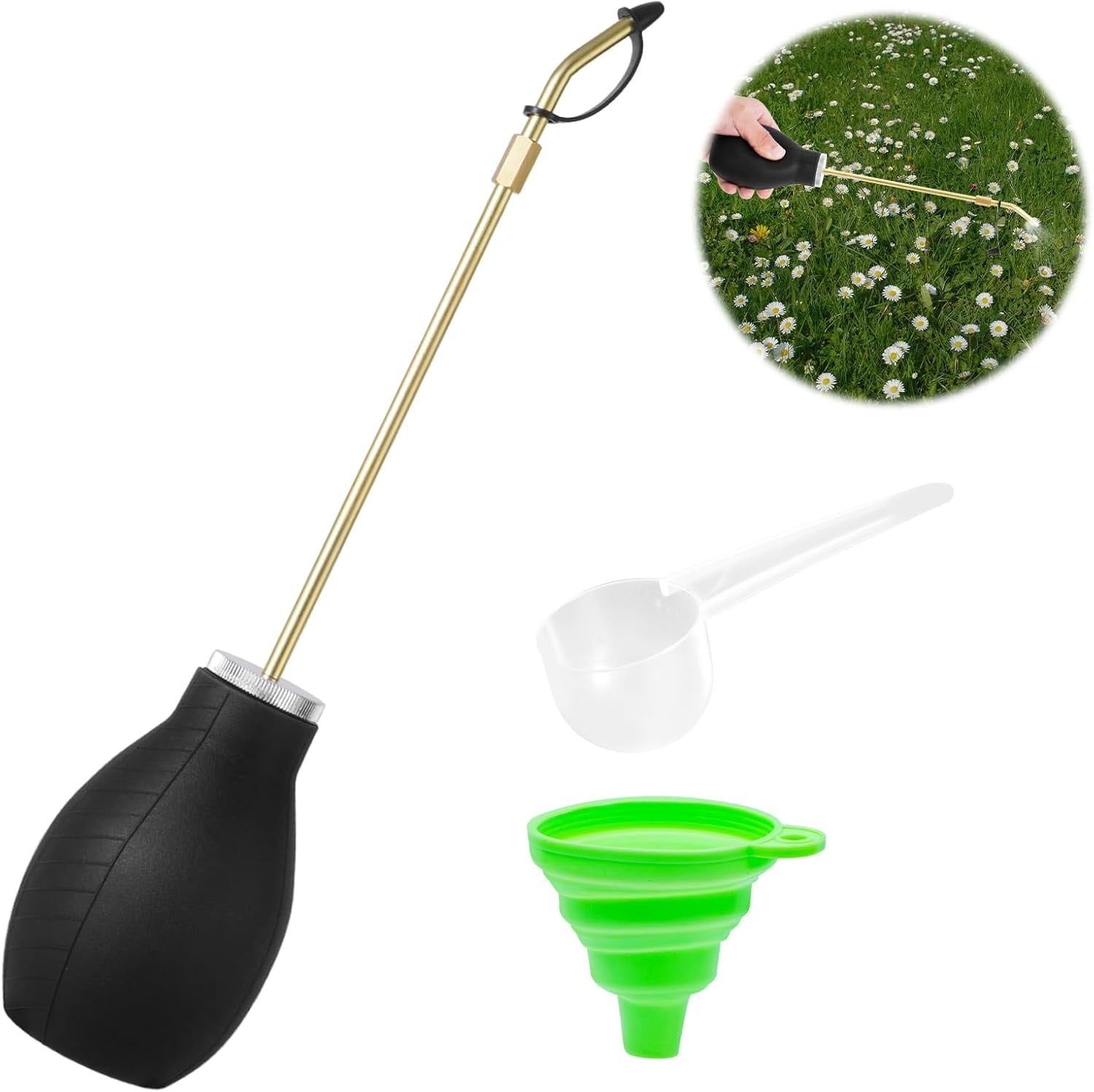 TS Diatomaceous Earth Duster，Powder Duster - Long Metal Tube Garden ...