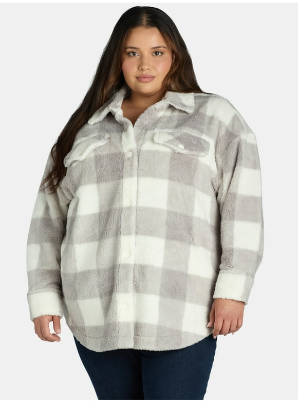 Womens Shackets in Womens Coats - Walmart.com