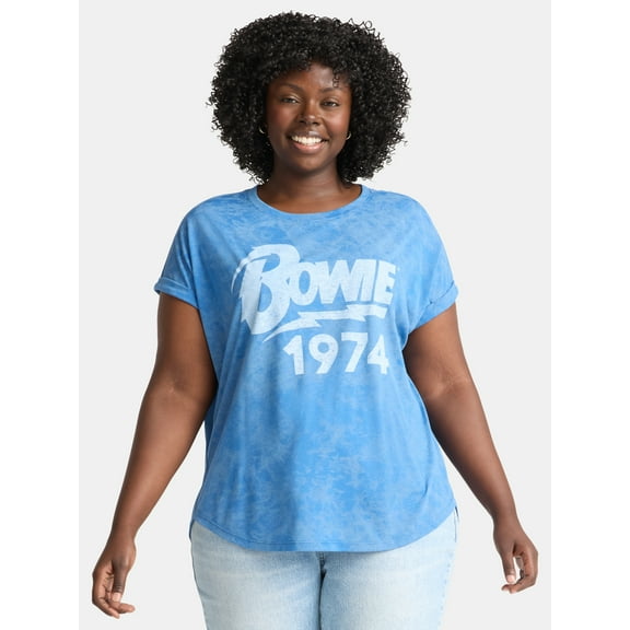 Terra & Sky Women's Plus Crewneck Tee with Short Sleeves, Sizes 0X-5X ...