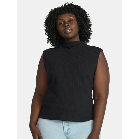 Terra & Sky Women's Plus Scuba Layering Top, Sizes 0X-5X - Walmart.com
