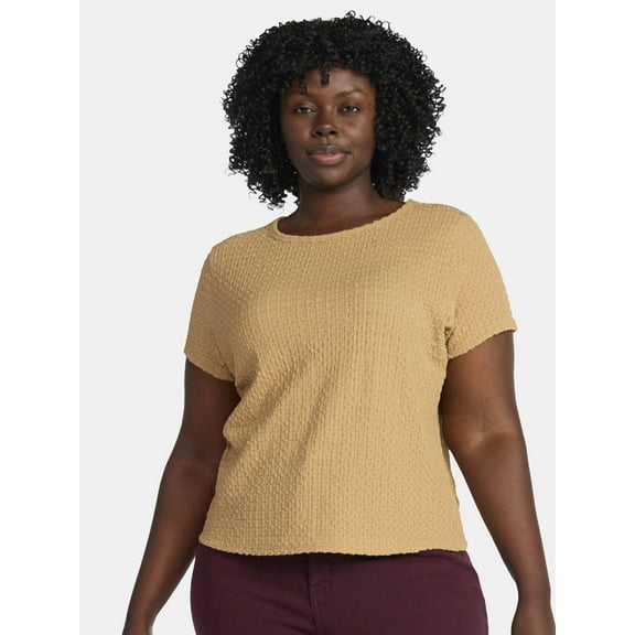 Terra & Sky Women's Plus Scuba Layering Top, Sizes 0X-5X - Walmart.com