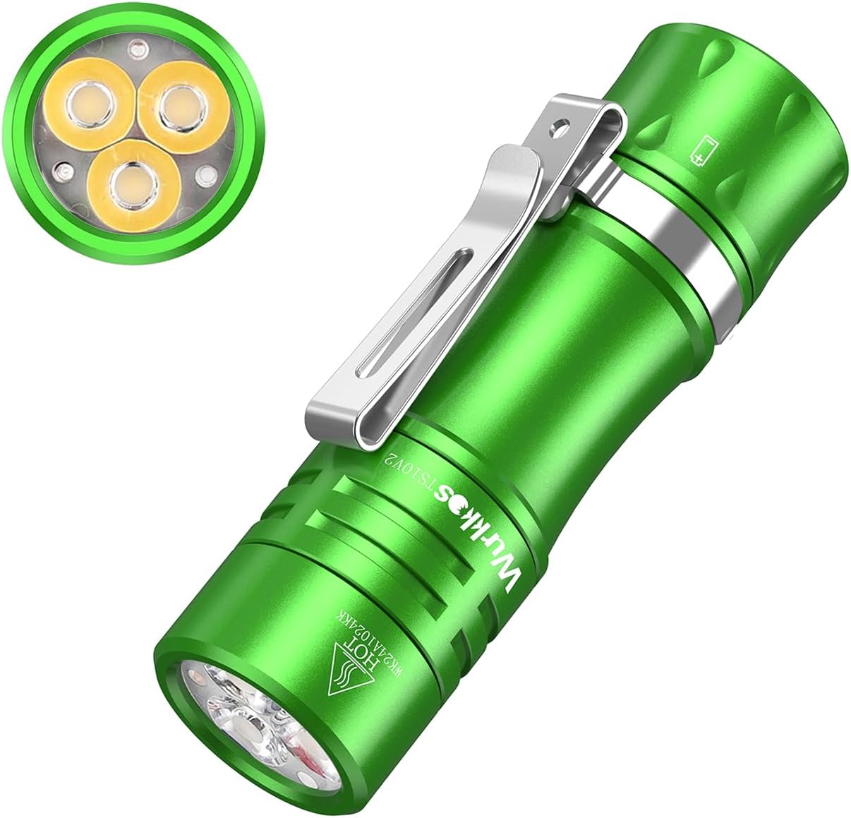 TS10 V2 Pocket EDC Flashlight Rechargeable - Mini Powerful Flashlight ...