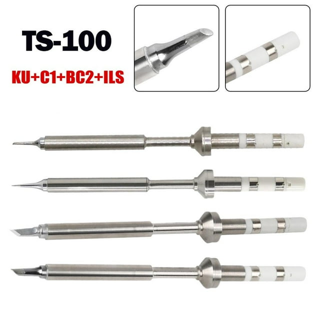TS100 Soldering Iron Tips Replacement Set for Electric Soldering ...