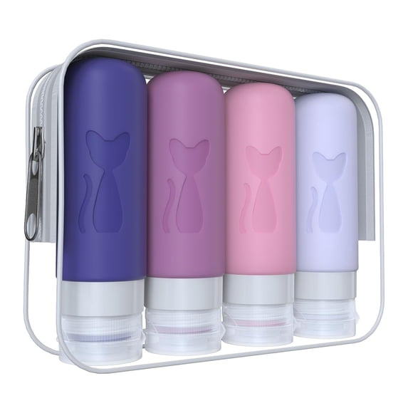 TSA Approved 3oz Leakproof Travel Bottles for Toiletries, Refillable ...