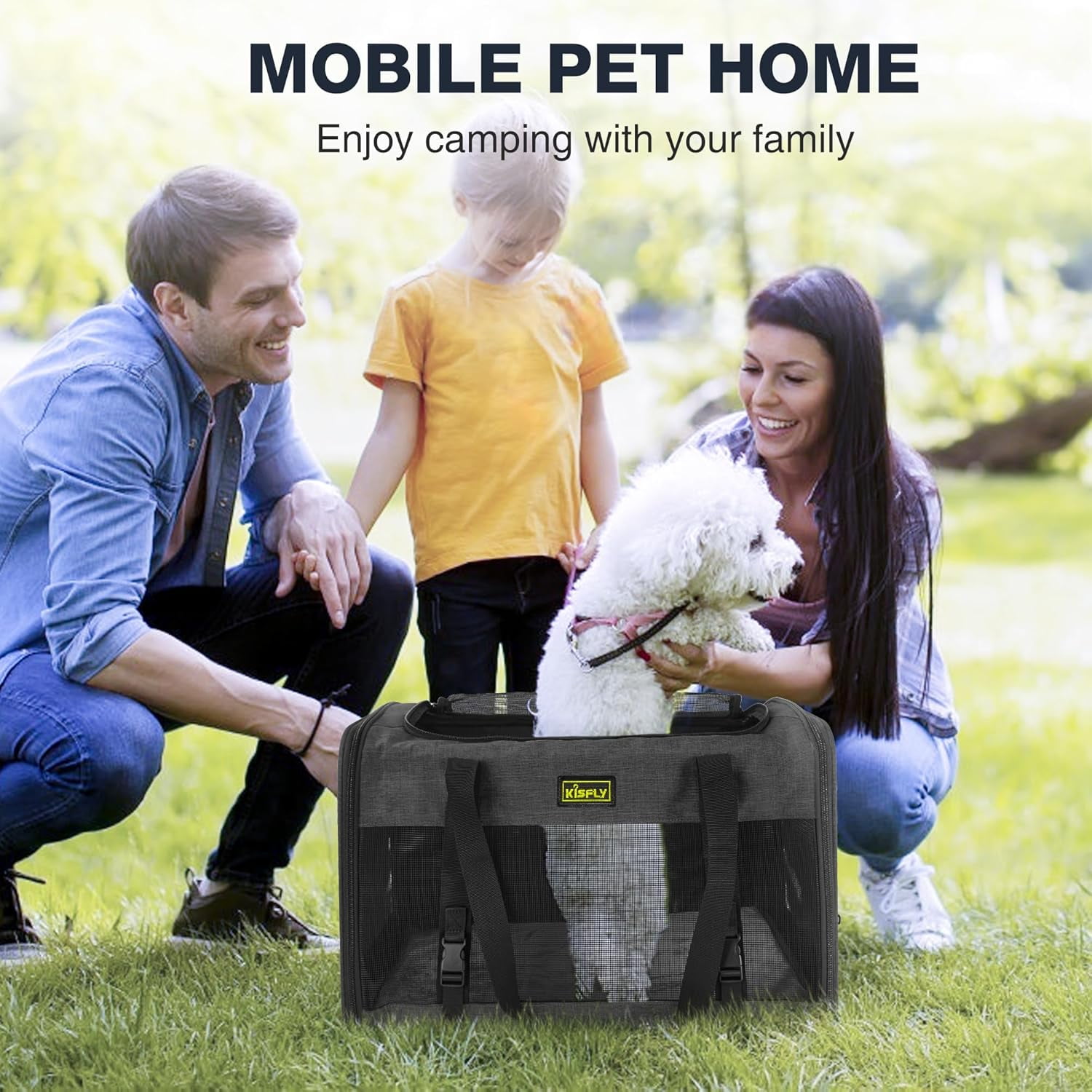 TSA Approved Airline Pet Carrier for Cabin, Soft-Sided Cat Carrier for ...