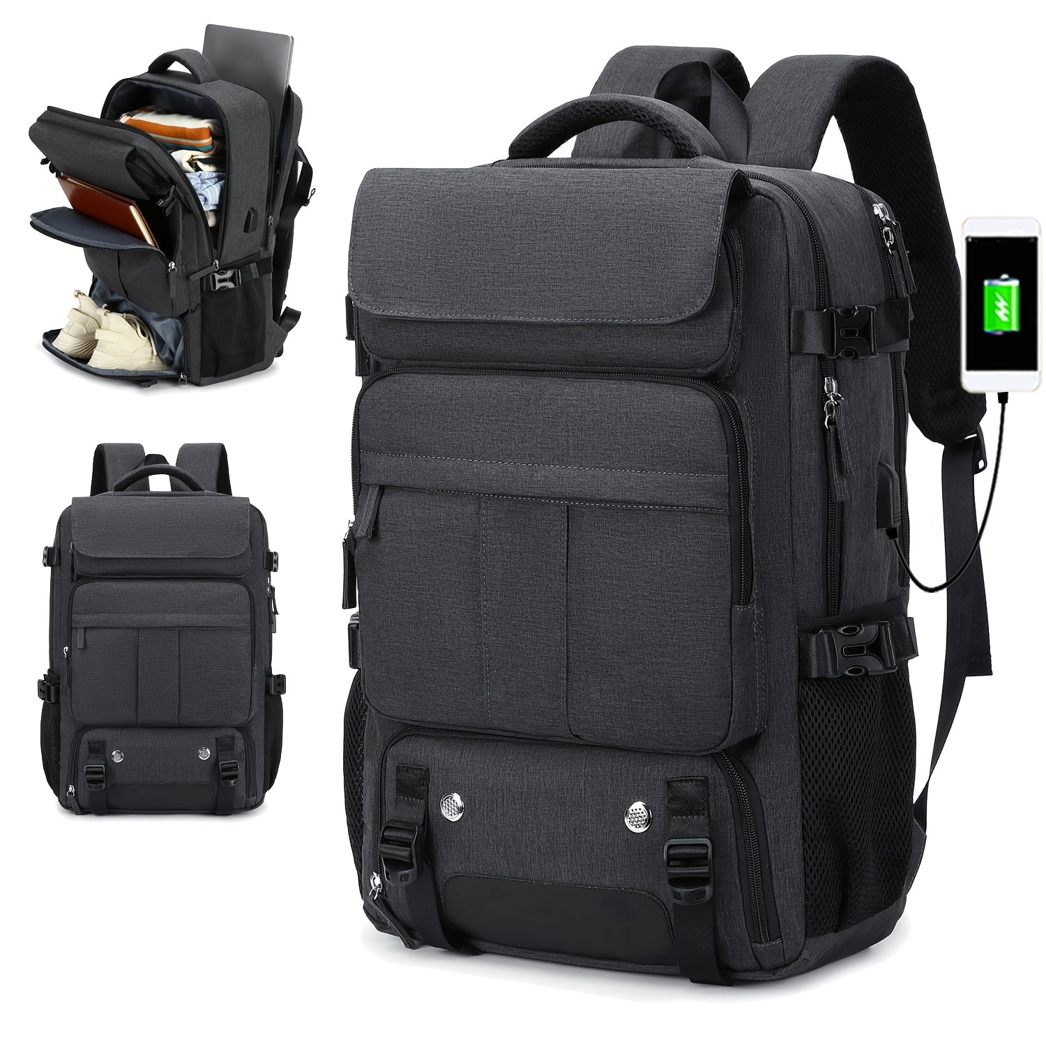 [TSA Approved Laptop Backpack Bag] Travel Backpack, Men's Laptop ...