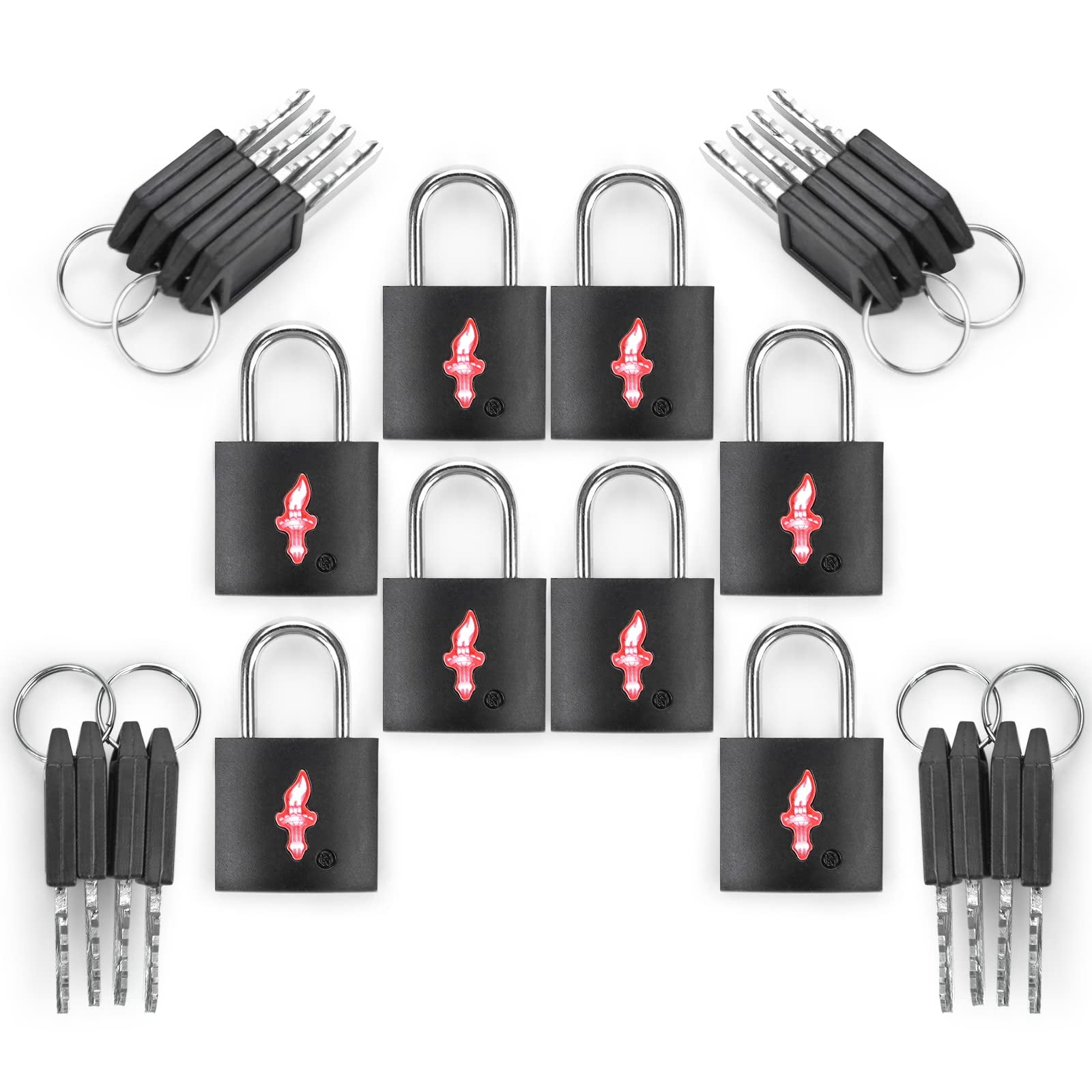 TSA Approved Locks for Luggage Set of 8 TSA Accepted Key Travel ...