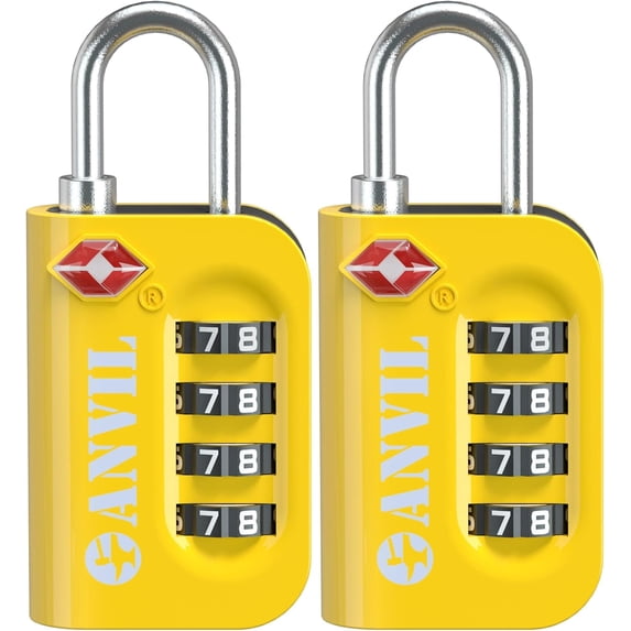 TSA Approved Luggage Lock - 4 Digit Combination, 10,000 Combinations ...
