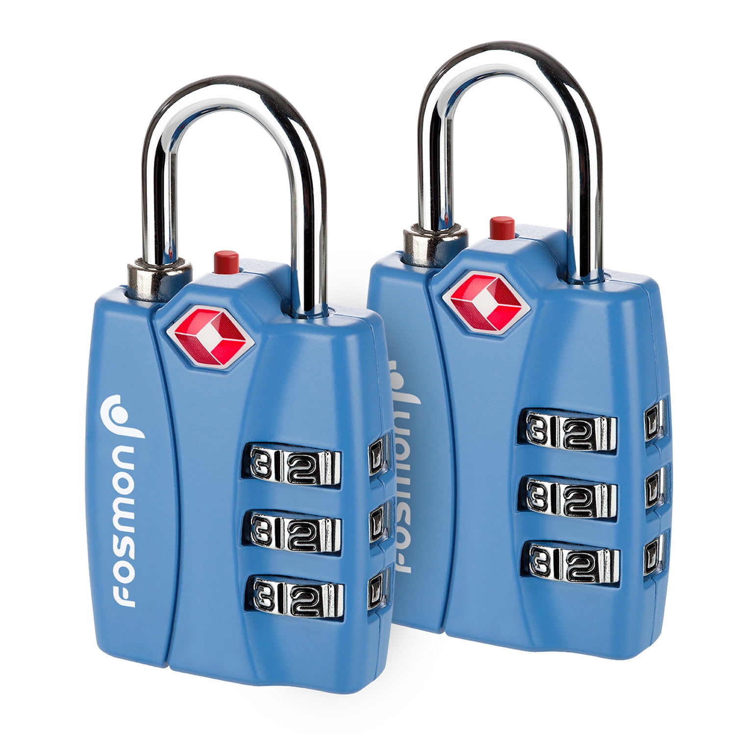 TSA Approved Luggage Locks, Fosmon 2 Pack 3 Digit Combination for ...