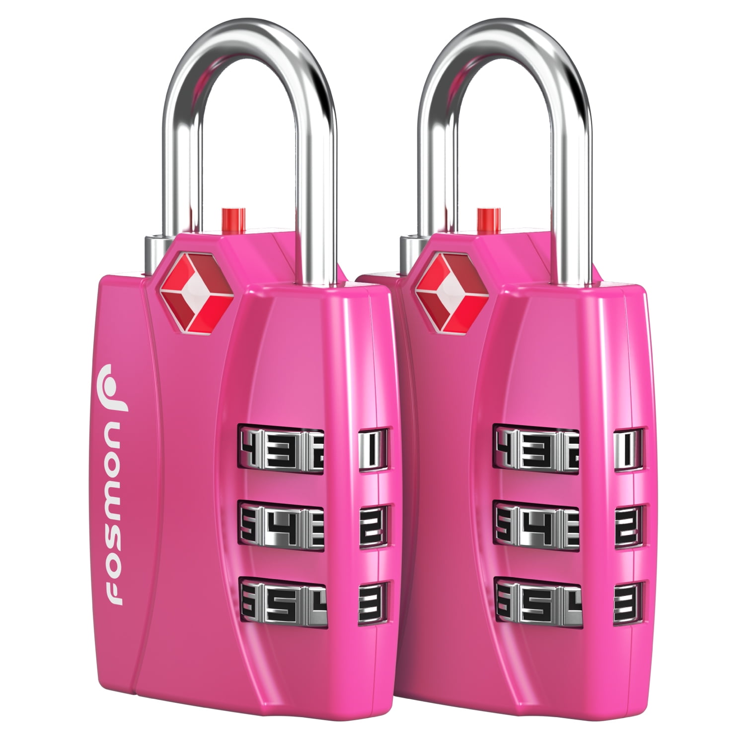 TSA Approved Luggage Locks, Fosmon 2 Pack 3 Digit Combination for ...