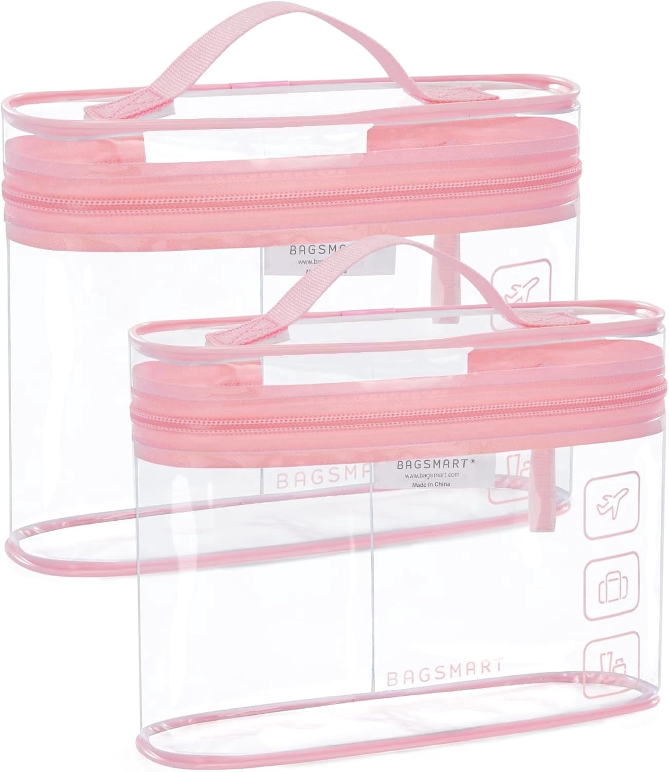 FacoFaco Clear Waterproof PVC Makeup Bag TSA Approved Toiletry Bag ...