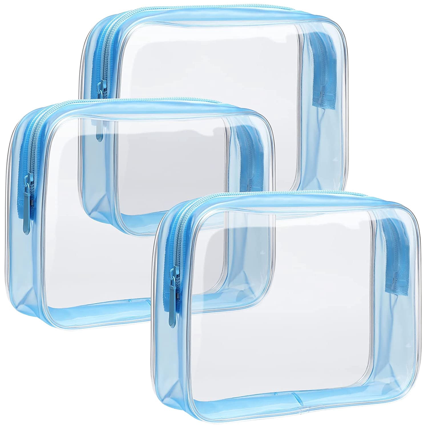 TSA Approved Toiletry Bag 3 Pack Clear Toiletry Bags - Clear Makeup ...