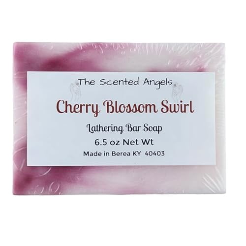 TSA Handmade All Natural Moisturizer Hand and Body Bar Soap, Cherry ...