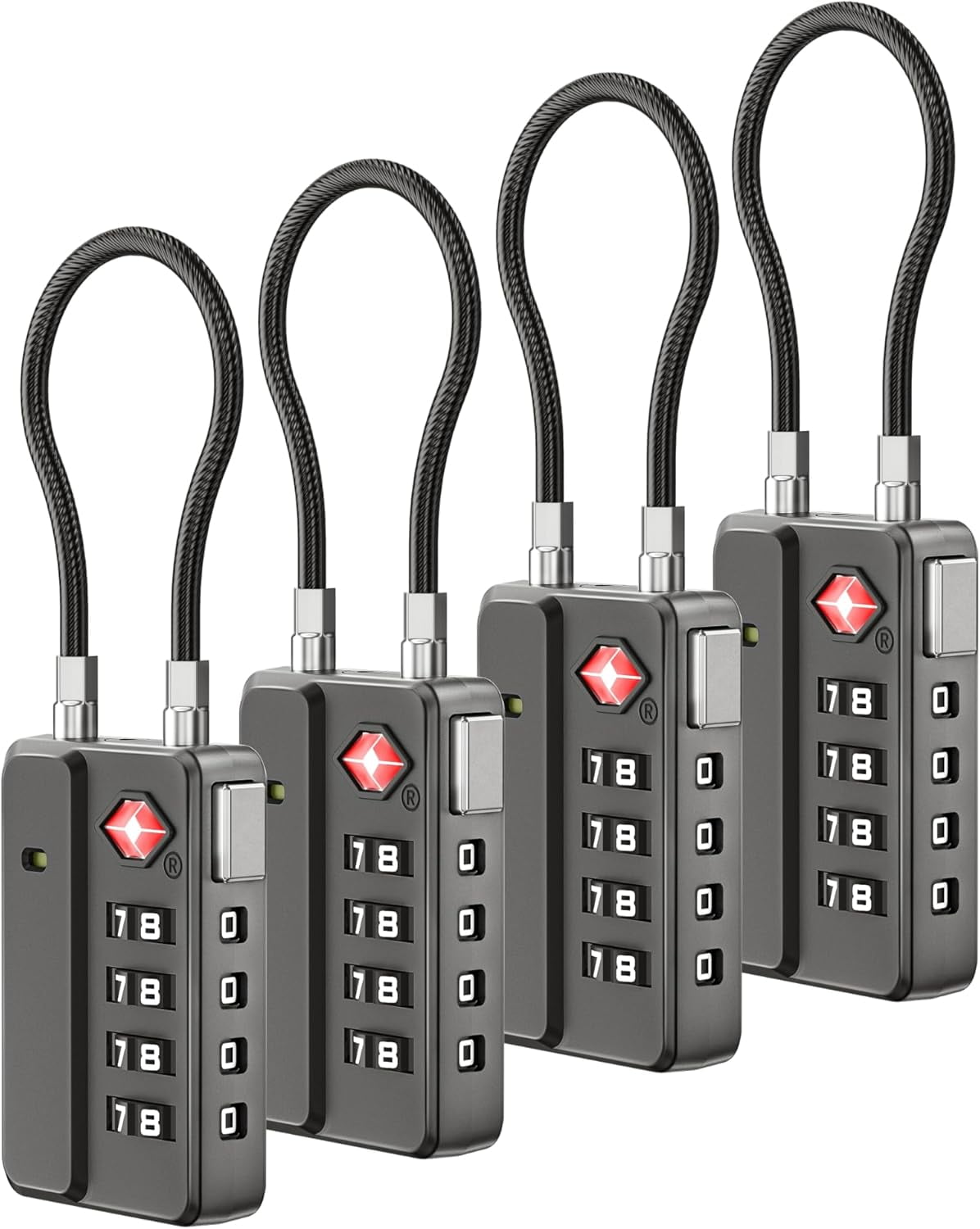 TSA Locks for Luggage, One-Button TSA Approved Luggage Locks, Suitcase ...