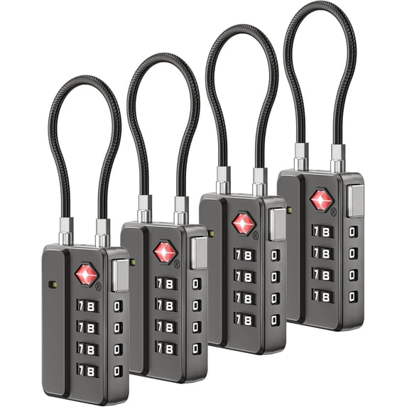 TSA Locks for Luggage, One-Button TSA Approved Luggage Locks, Suitcase ...