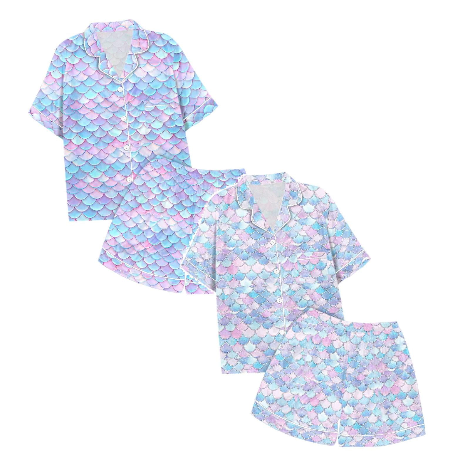 TSADFHJI 2 Pack Baby Girl Pajamas 3-6 Months Short Sleeve Toddler Girls ...