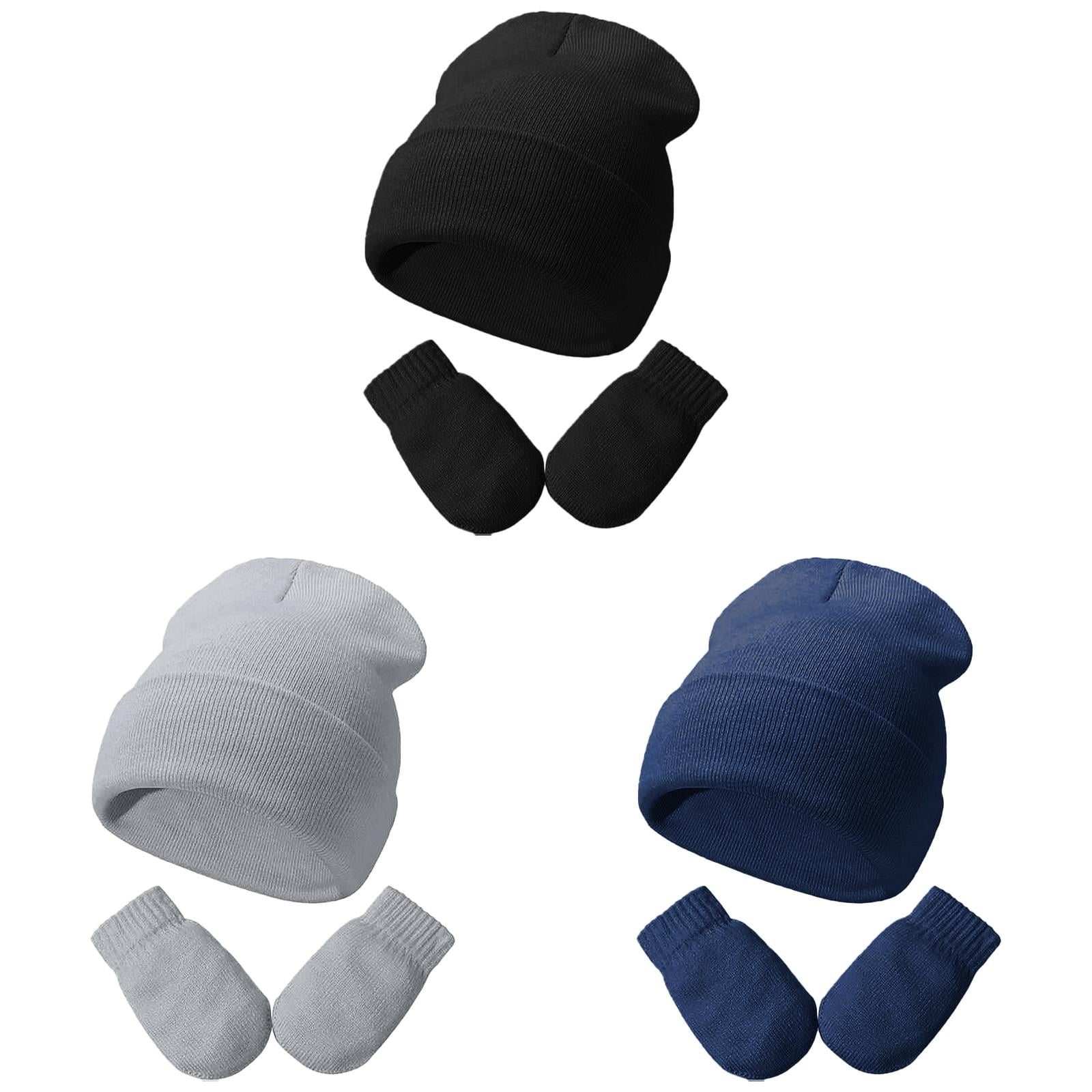 TSADFHJI 2 Pack Baby Hats and Mittens and Socks Toddler Girls Boys ...