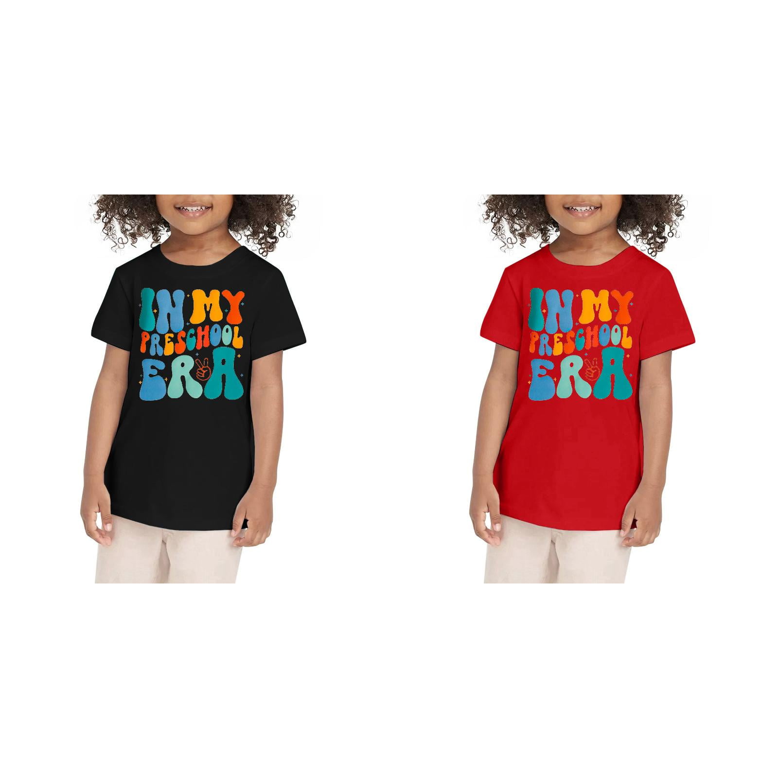TSADFHJI 2 Pack Boys Shirts Size 5 Toddler Kids Boy Girl Summer Clothes ...