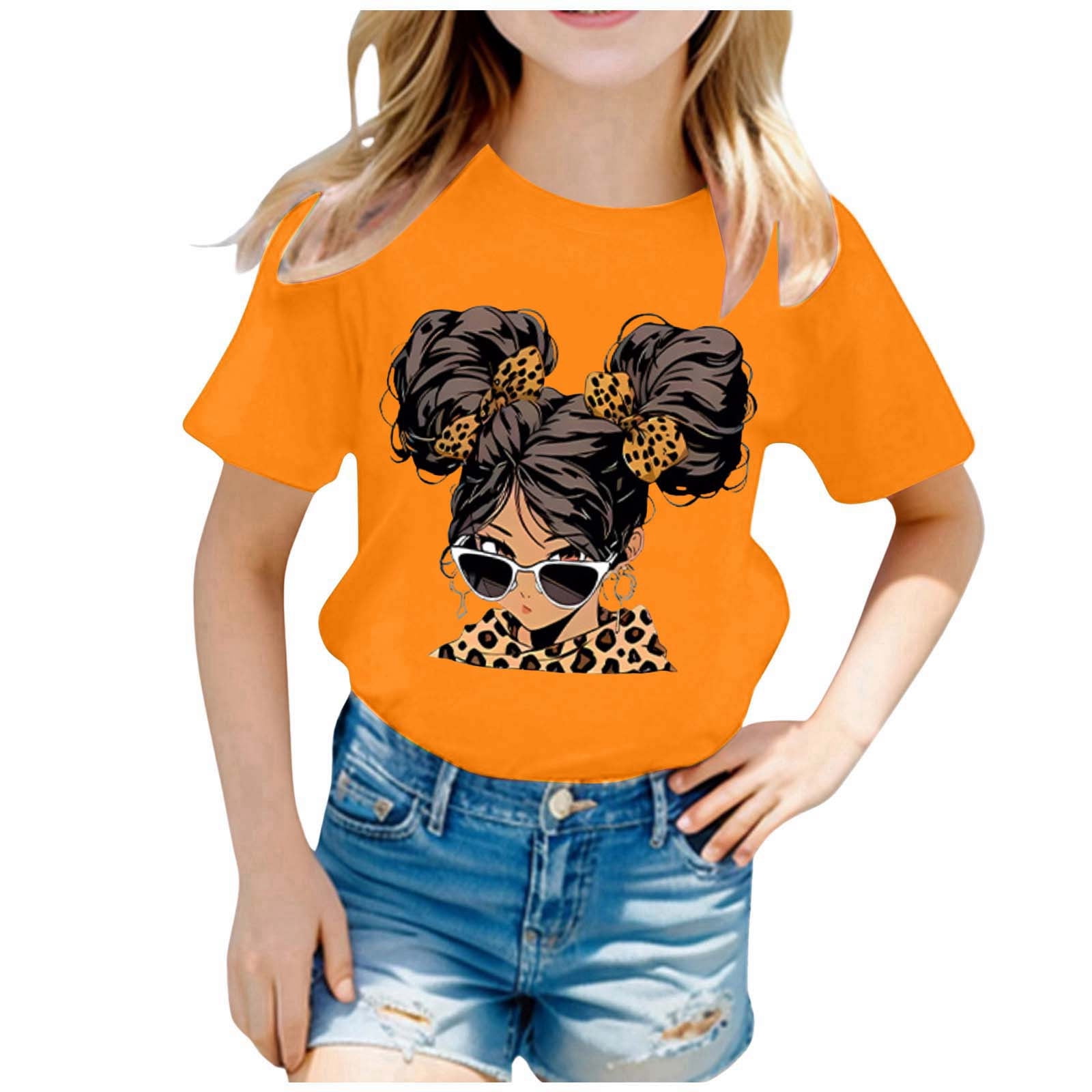 TSADFHJI Girl Shirts Size 7-8 Bulk Fall Girls Tops Size 12-14 Youth Kid ...