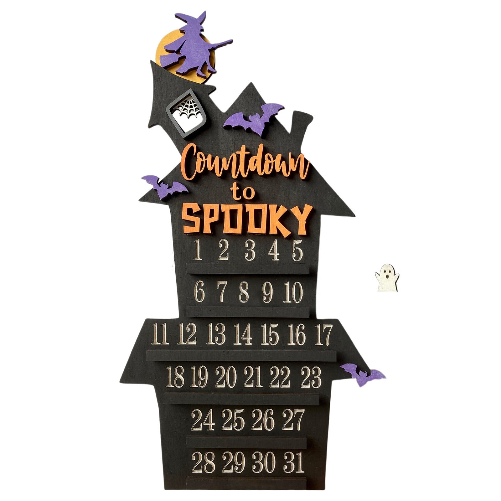 TSApan Countdown Halloween Coffin Calendar Decoration Halloween House ...