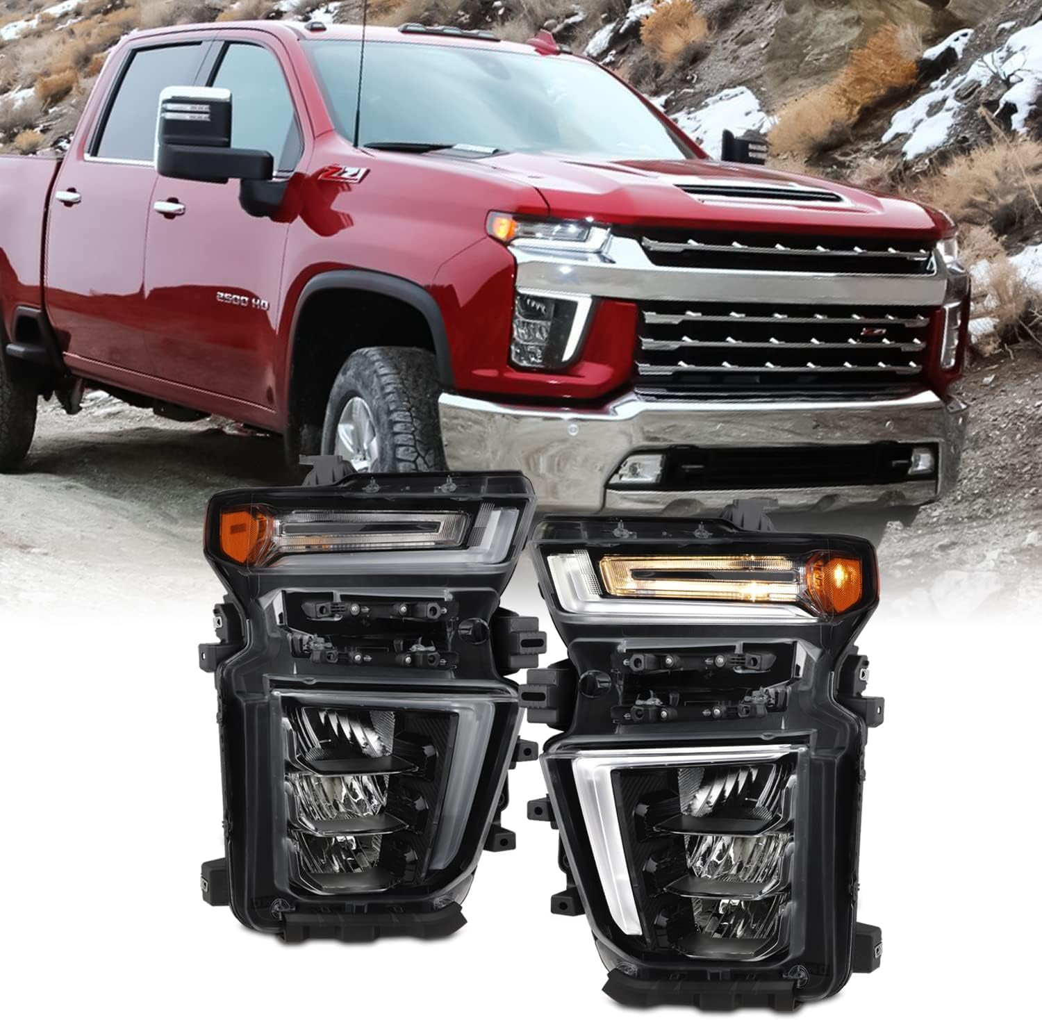 TSCOCOMART - Fit 2020-2023 Chevy Silverado 2500HD 3500 HD LT/WT/Custom ...
