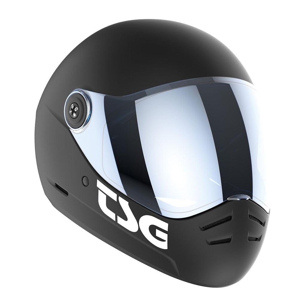 TSG Pass 2.0 Full Face Helmet w/Bonus Visor, Downhill Skateboarding ...