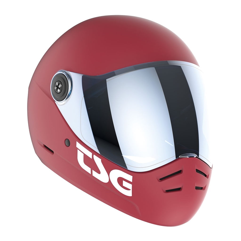 TSG Pass 2.0 Full Face Helmet w/Bonus Visor, Downhill Skateboarding ...