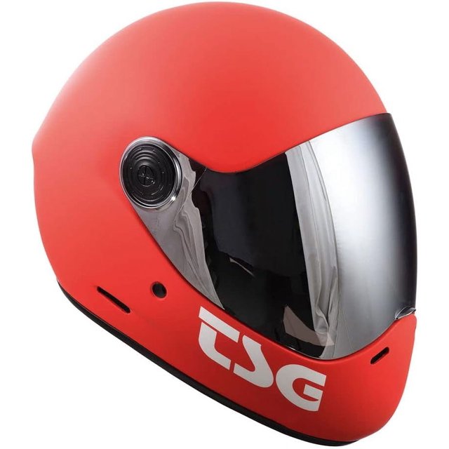 TSG Pass Pro Full Face Helmet w/Two Visors, Downhill Skateboarding ...