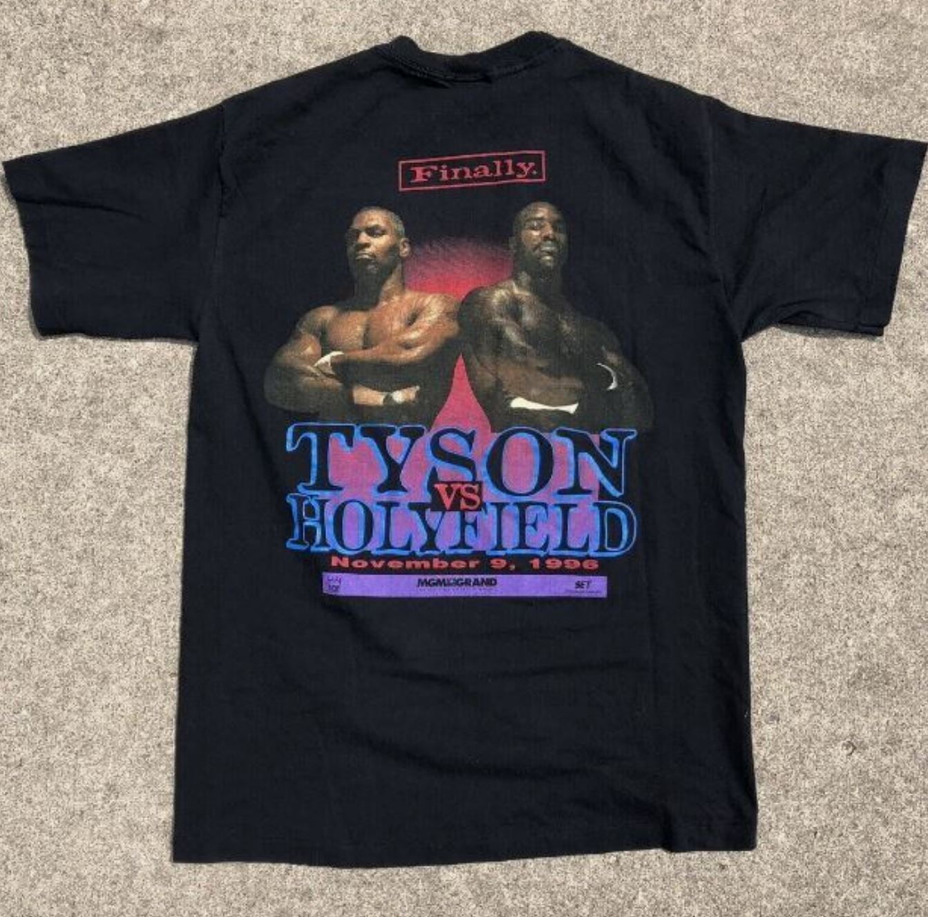 TSHIRT-90s Mike Tyson vs Evander Holyfield Boxing T-shirt 1994 Men S ...