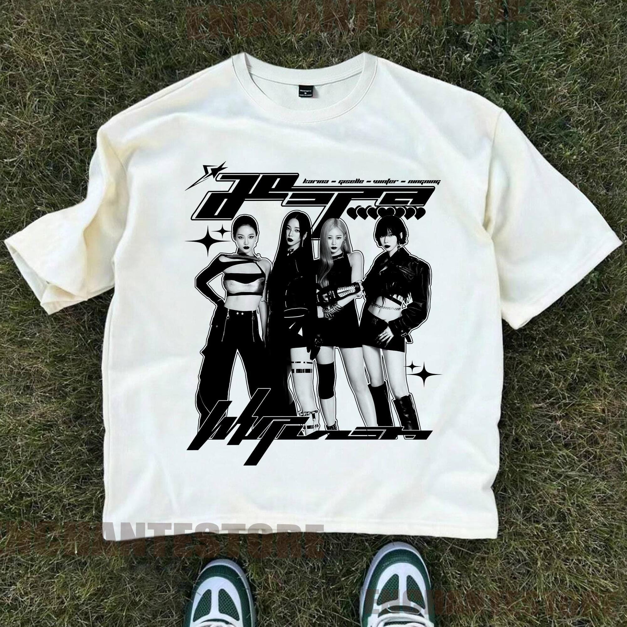 TSHIRT-Aespa Whiplash Shirt, AESPA Synk Parallel Line Tour Shirt, Aespa ...