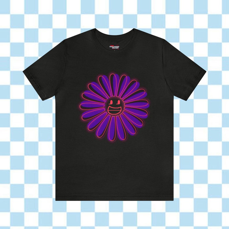 TSHIRT-BFDI Face Neon Flower T-Shirt - Unisex Short Sleeve Tee - Object ...