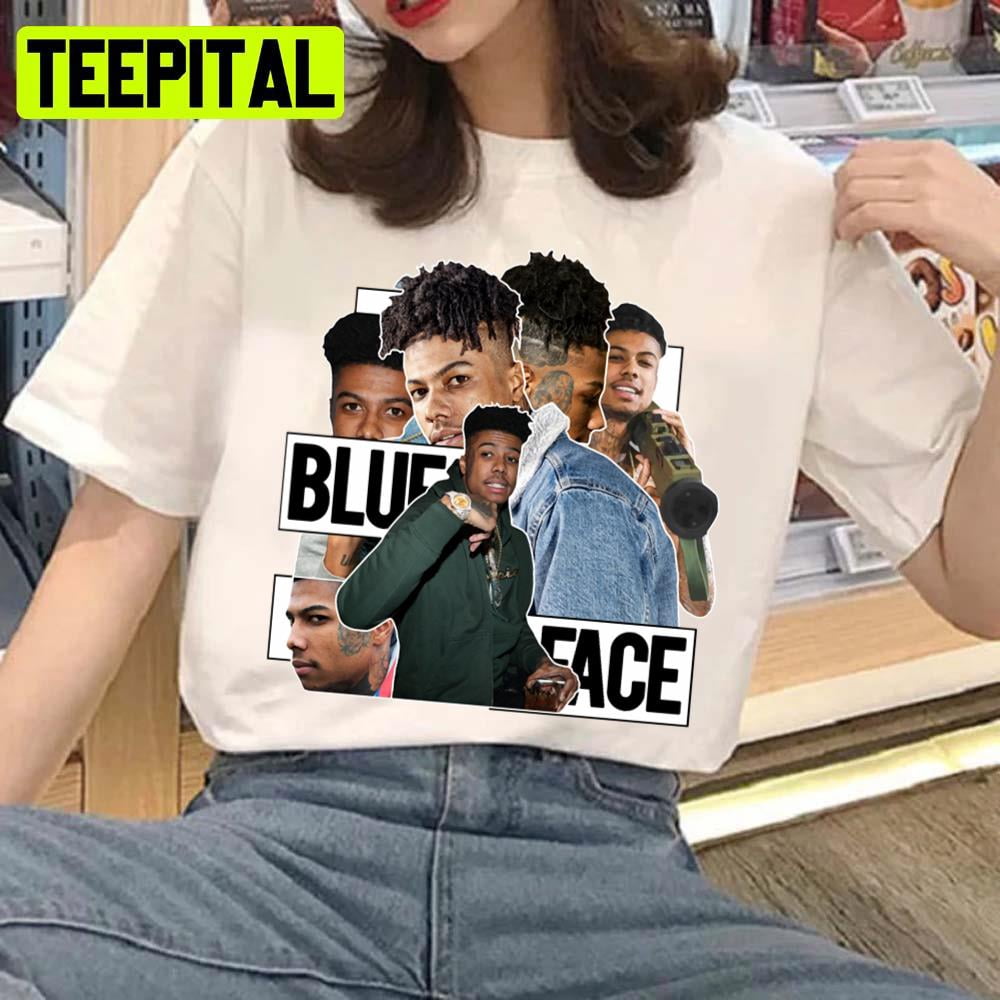 TSHIRT-Blueface Artwork Unisex tshirt - Walmart.com