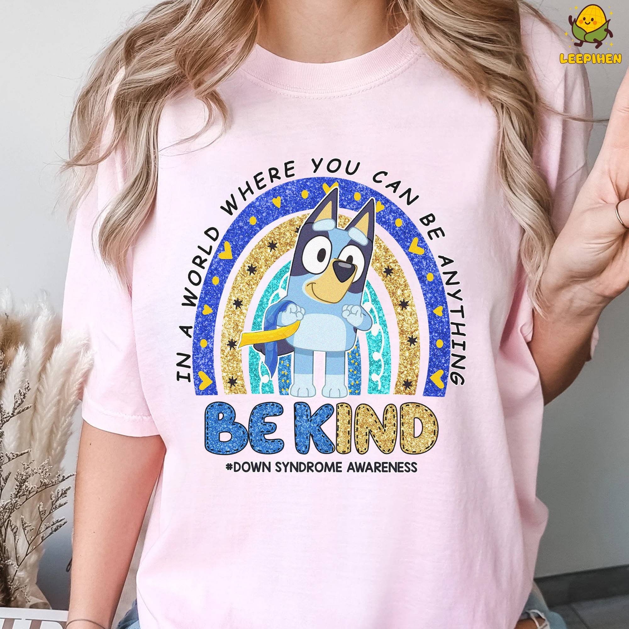 TSHIRT-Bluey 21 Down Syndrome Shirt | Bluey Down Syndrome Awareness ...