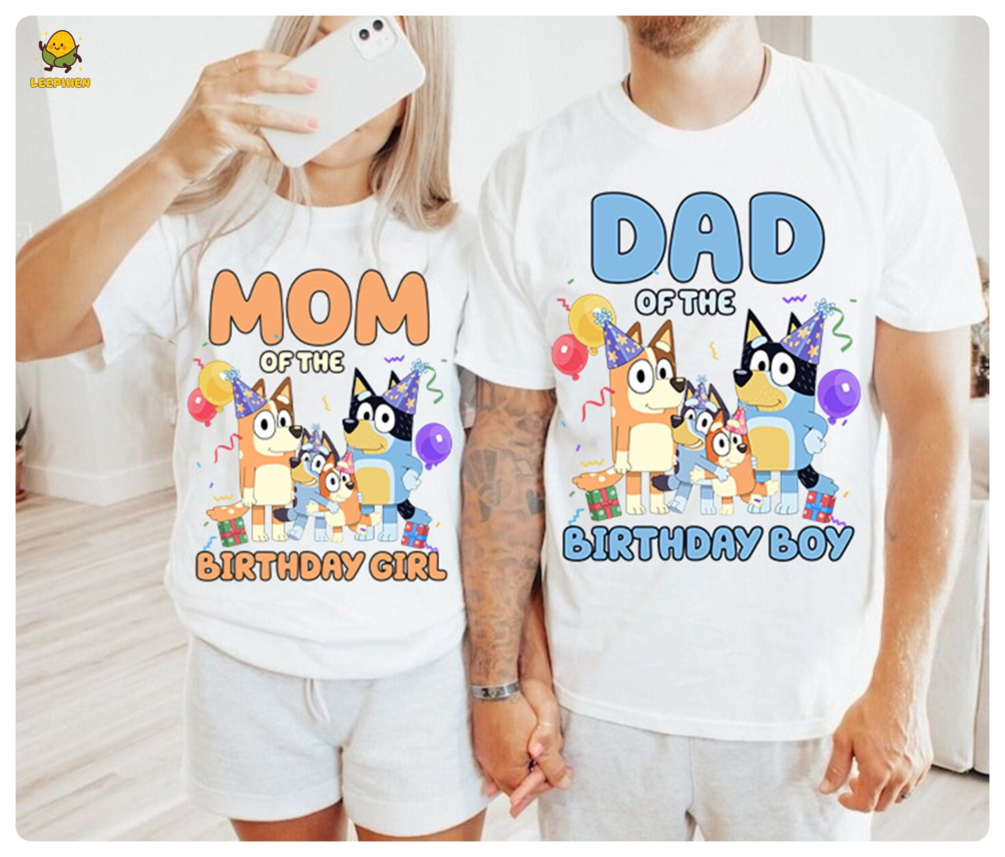 TSHIRT-Bluey Birthday Shirt, Bluey Family Matching Shirt, Bingo ...