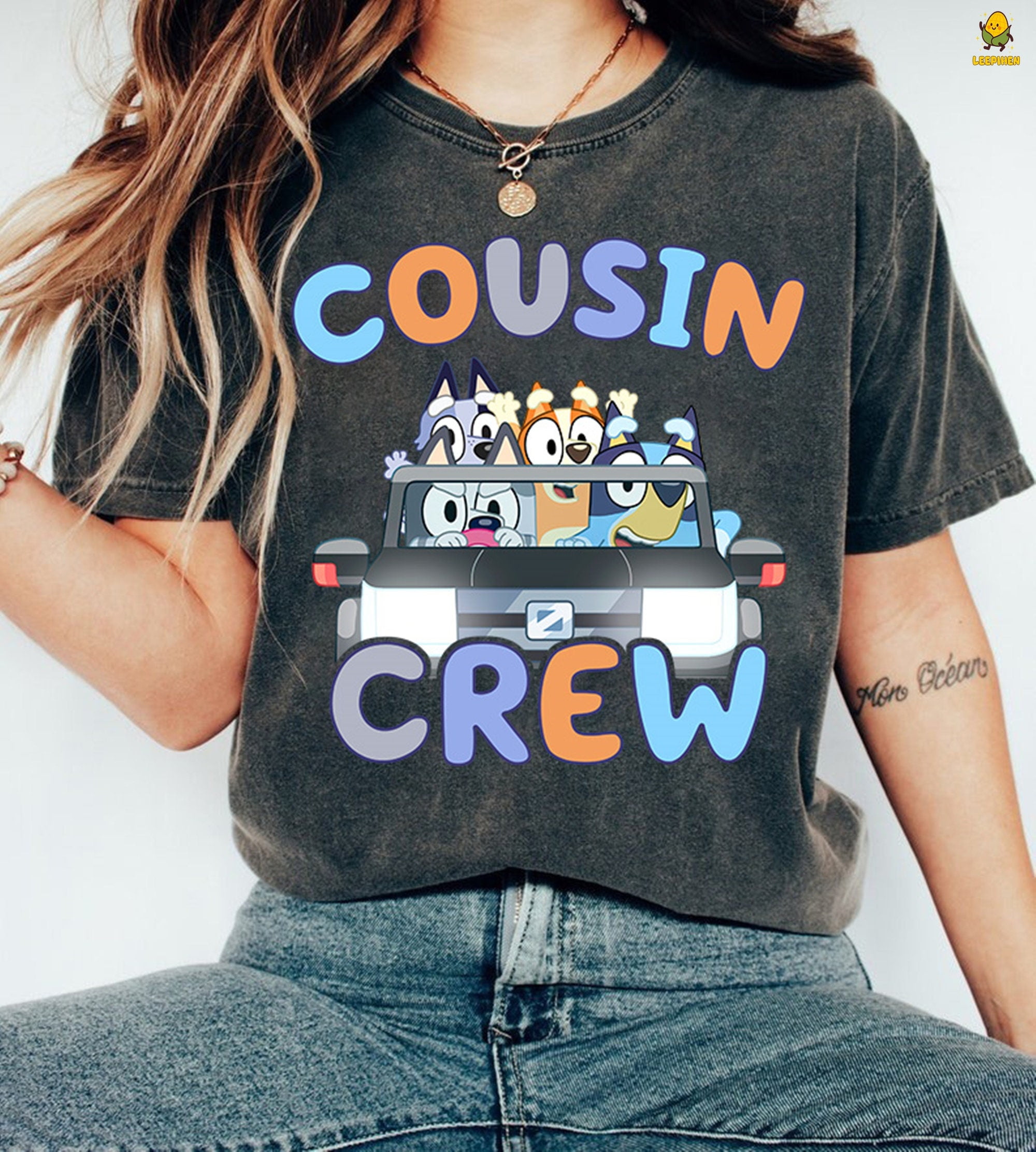 TSHIRT-Bluey Cousin Crew Shirt, Bluey Heeler Family Shirt, Bluey Muffin ...