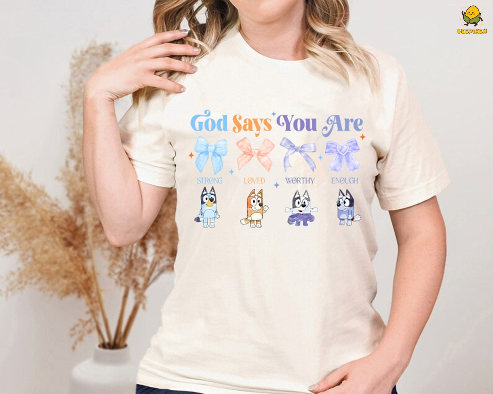 TSHIRT-Bluey God Says I Am Coquette Shirt, God Says I Am Bluey shirt ...