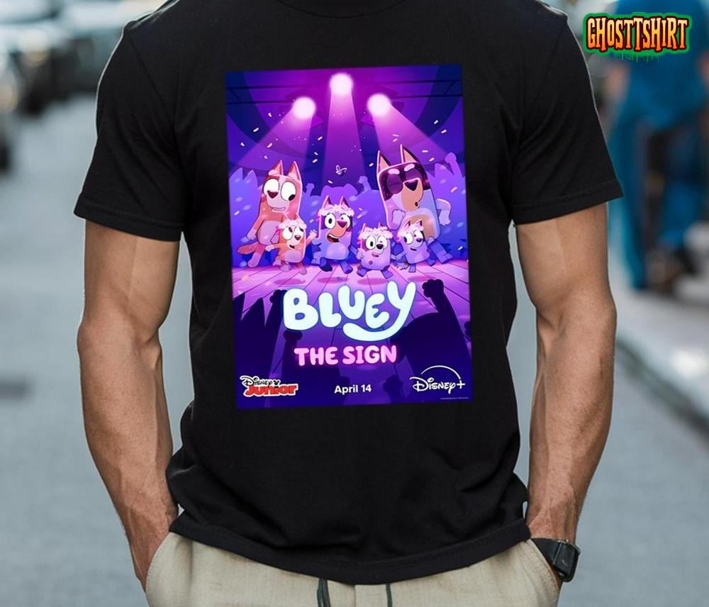 TSHIRT-Bluey The Sign On April 14 Bluey T-Shirt - Walmart.com