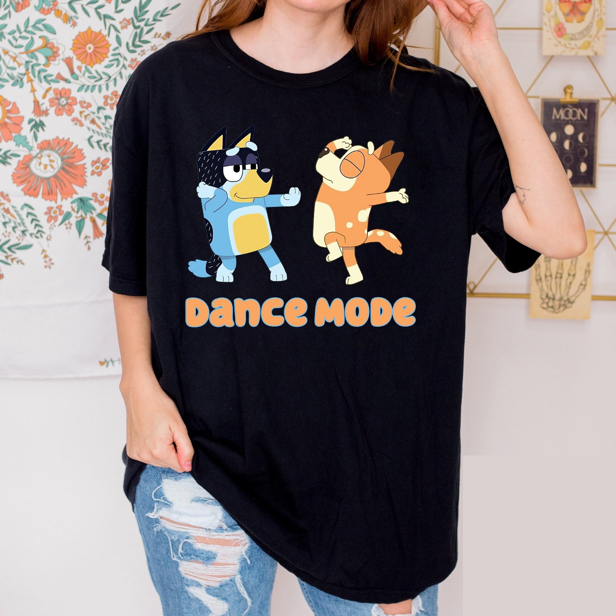 TSHIRT-Bluey dance mode shirt, Bluey dad shirt, Bluey Mom shirt, Bluey ...