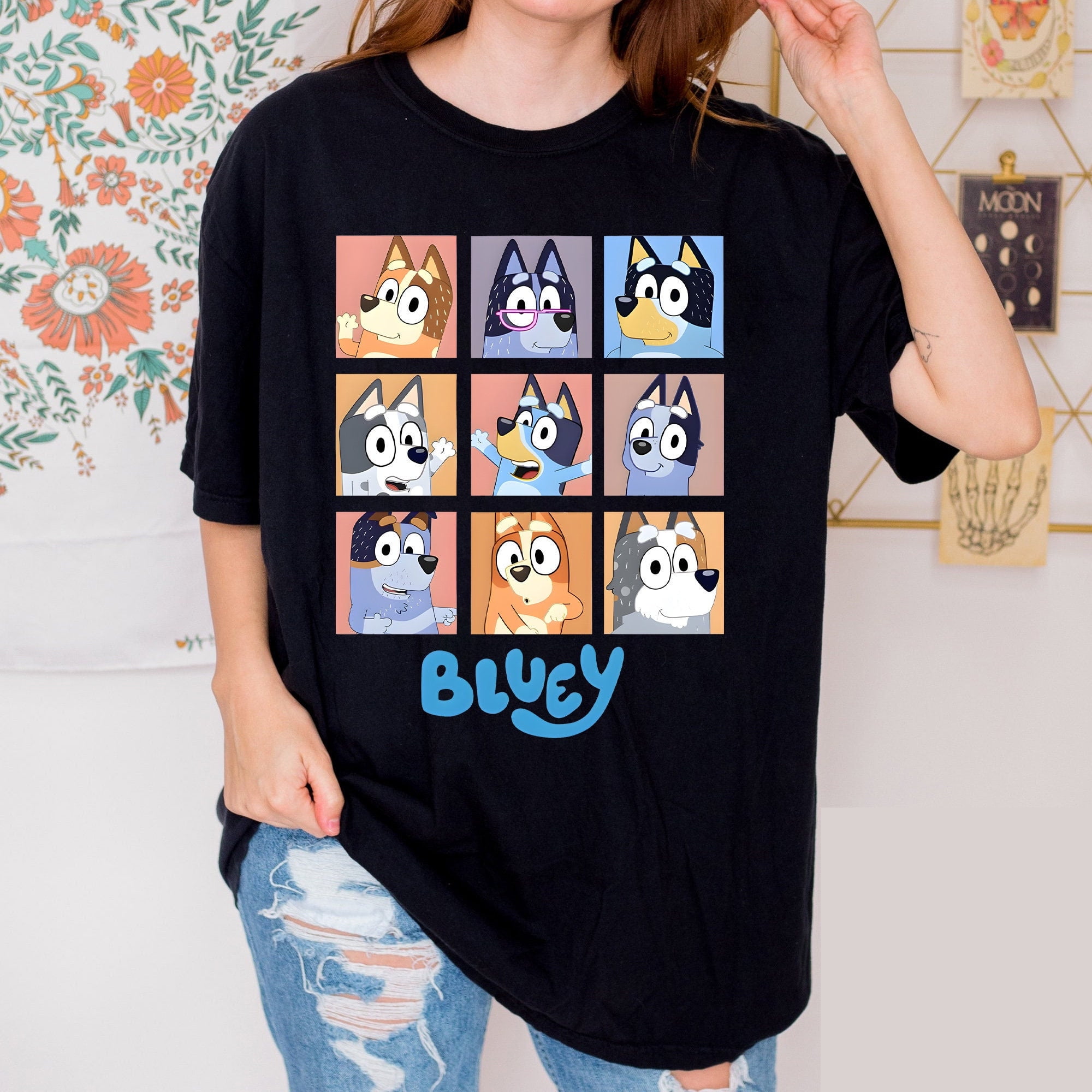 TSHIRT-Bluey shirt, Bluey dad shirt, Bluey Mom shirt, Bluey family ...