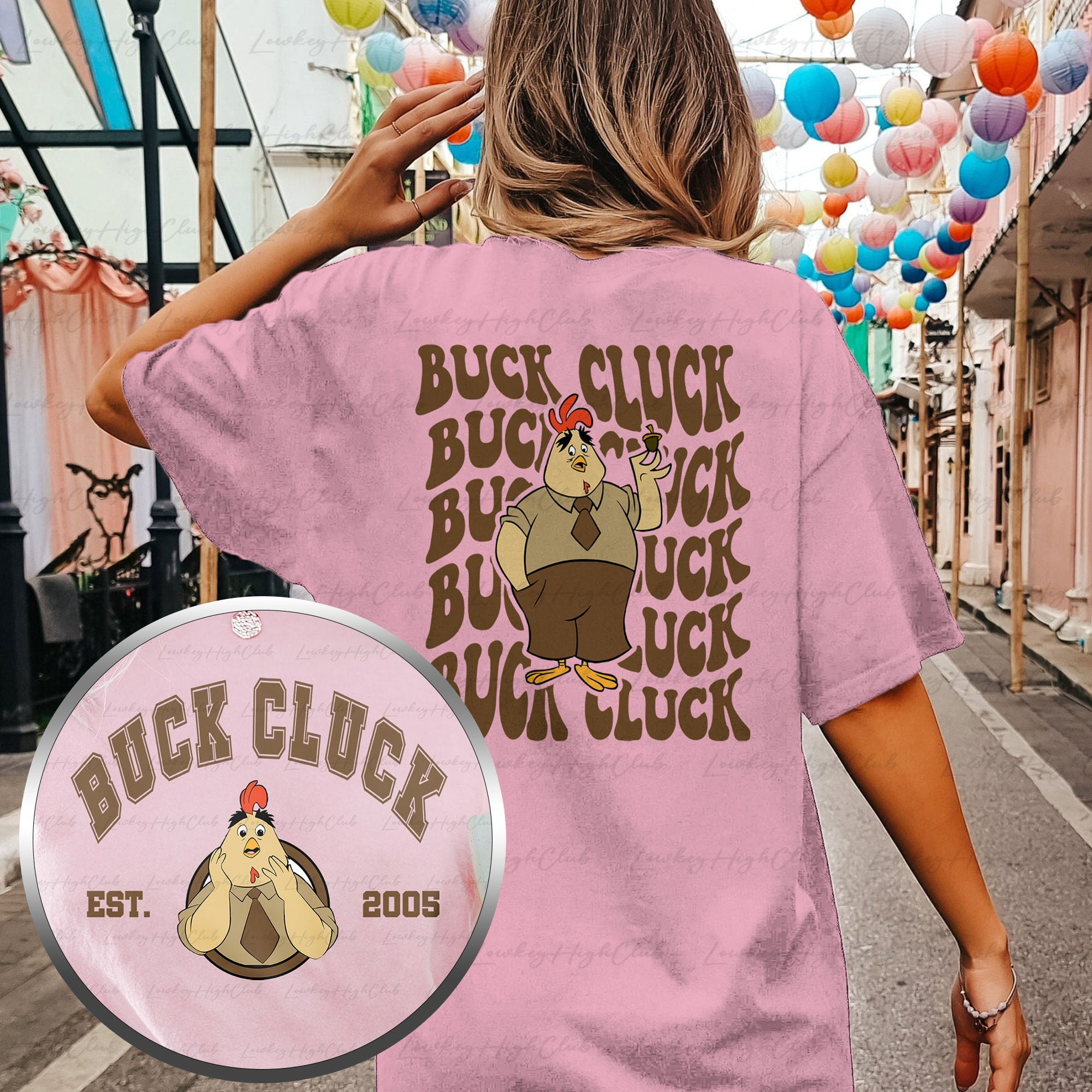 TSHIRT-Buck Cluck Chicken Little 2 Sided Shirt, Chicken Little ...