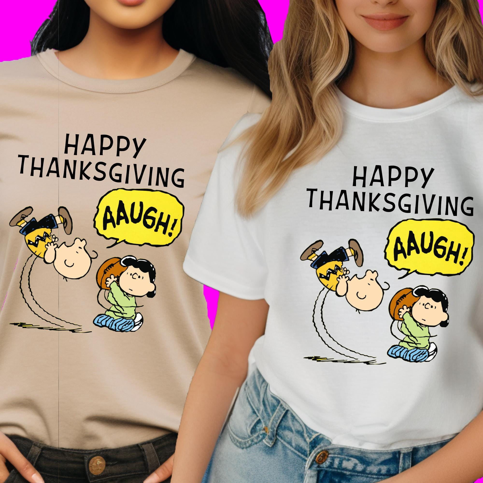 TSHIRT-Charlie Brown Peanuts Snoopy Thanksgiving Shirts Happy ...