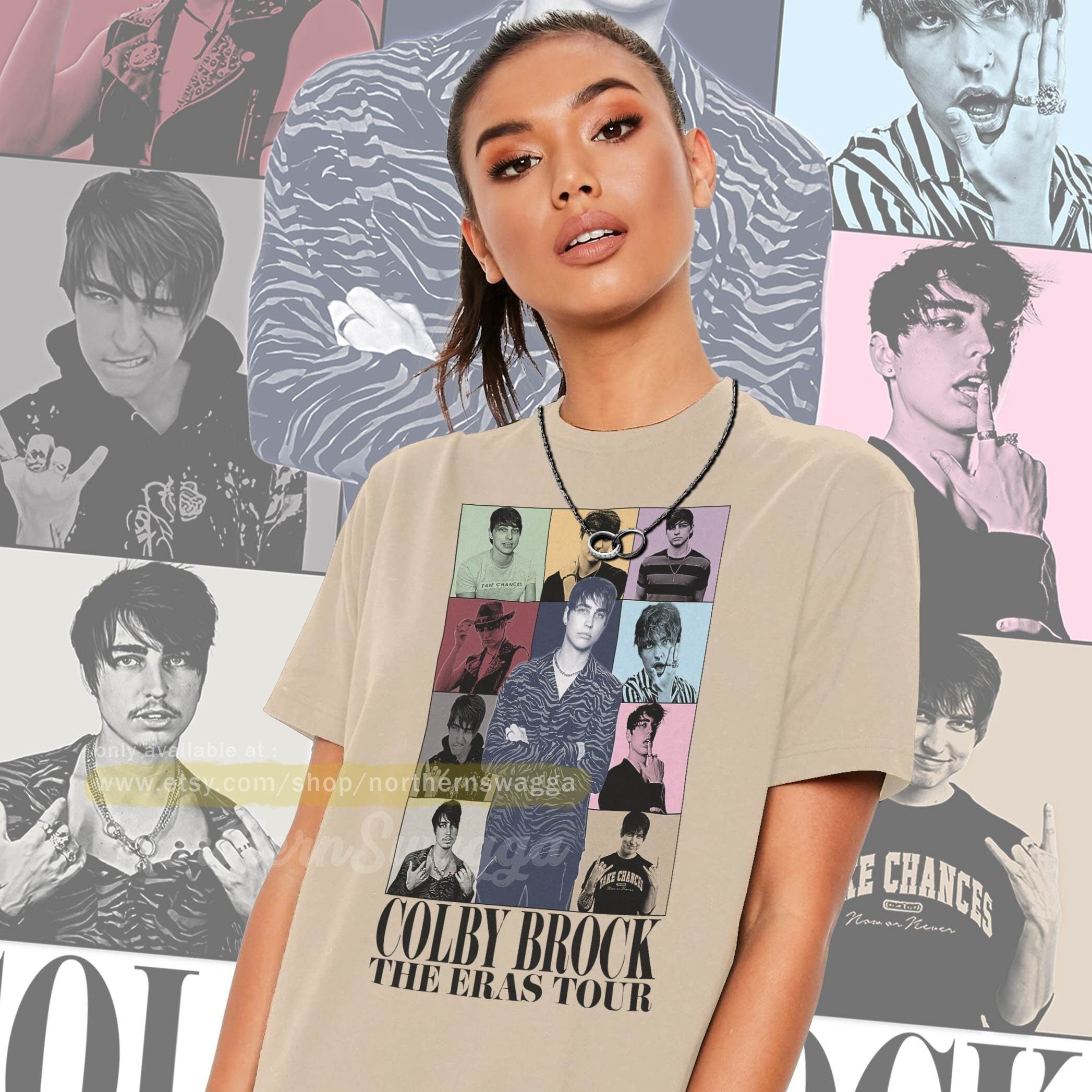 TSHIRT-Colby brock tour shirt cool fan art t-shirt 90s poster 642 tee ...
