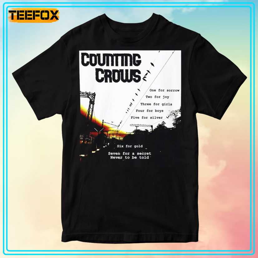 TSHIRT-Counting Crows Inspired One For Sorrow Two for Joy Murder of One ...