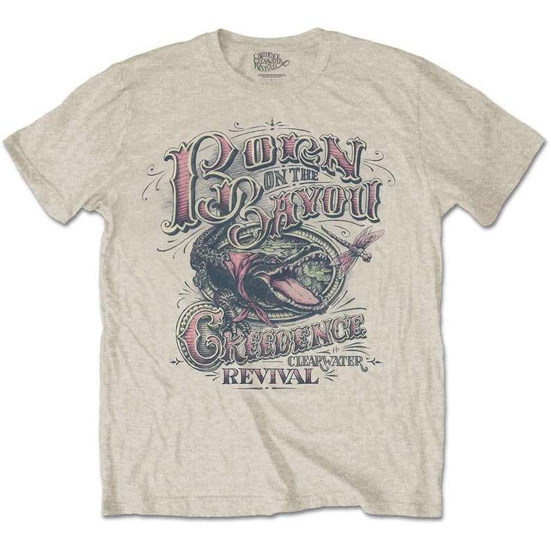 TSHIRT-Creedence Clearwater Revival Band T-Shirt Born on the Bayou ...