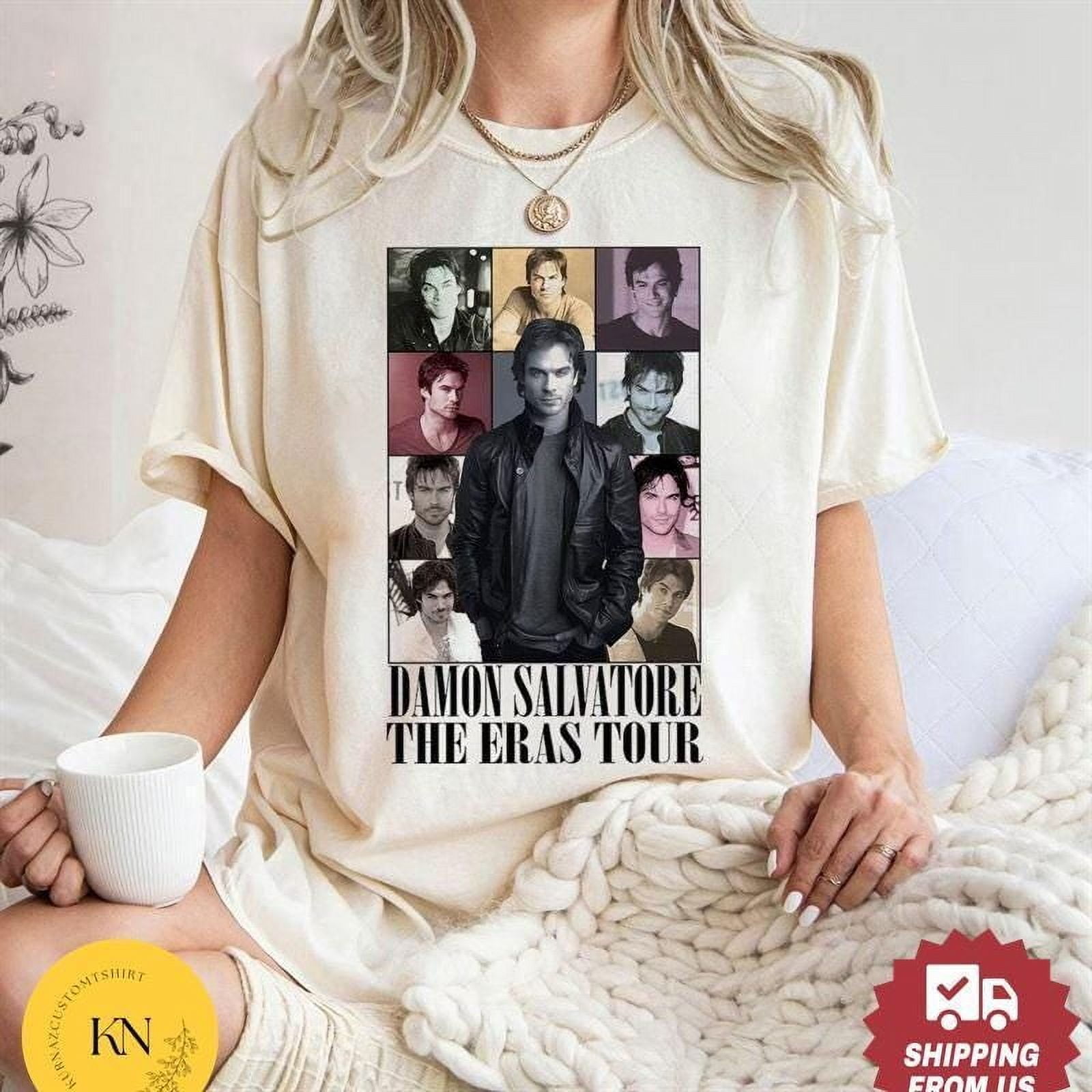 TSHIRT- Damon Salvatore Tour Shirt, TVD Damon Salvatore Tee, The ...
