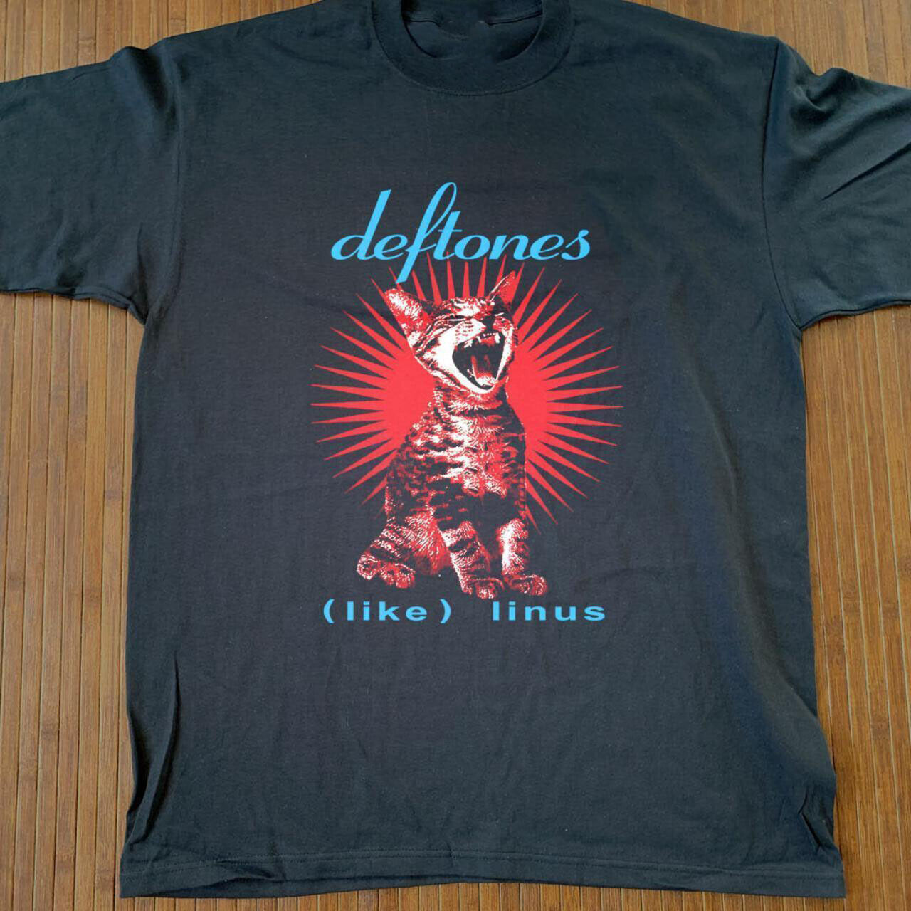 TSHIRT-Deftones band Deftones Like Linus My cat Unisex All size Black ...